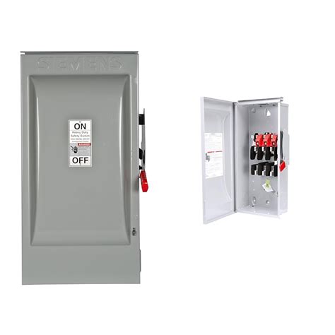 Siemens 200a Non Fused 600v 3p 3 Wire Hd Type 3r And 100a Fused 240v 3p