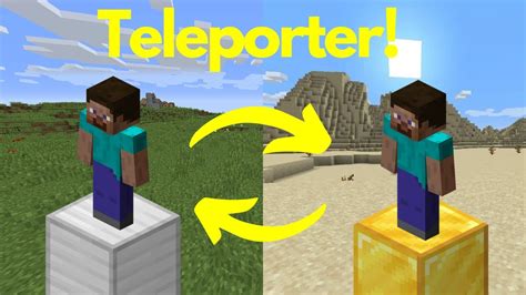 How To Make A Teleporter On Minecraft Using Commands Youtube