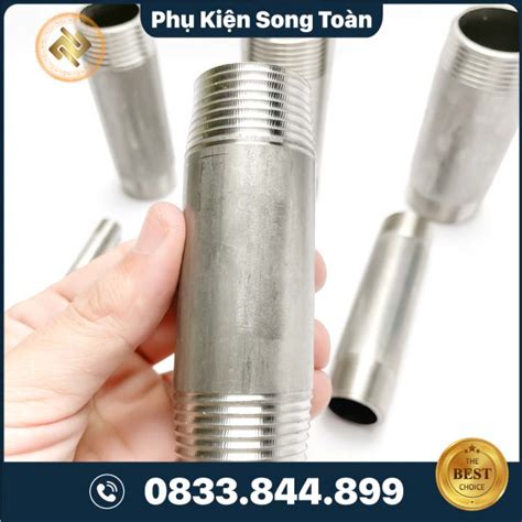 Ống Tiện Hai Đầu Ren Ngoài 1 14 Inch Dn32 42 Dài 100mm Bsp