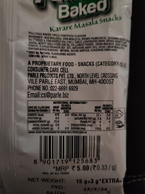 Full Toss Baked Parle