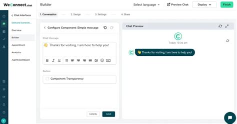 Test Chat Interface Weconnectchat