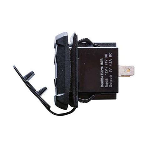 Drivetech 4x4 Dual Usb Socket 21a Per Usb Panel Mount With Voltmeter