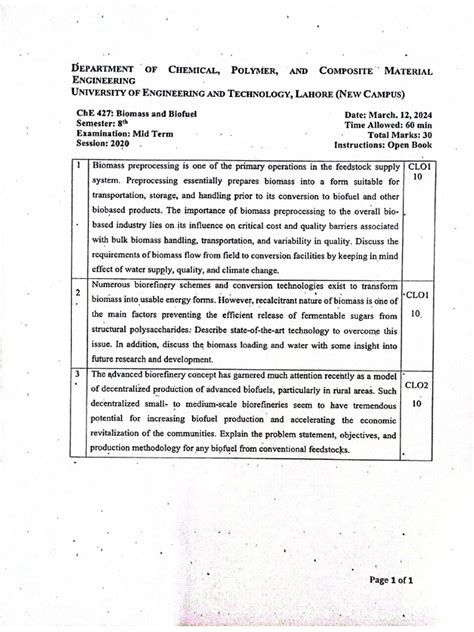 Past Papers Of All The Semesters Session 2020 Pdf