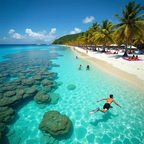 Coral Reef Beach Tangra Ai Image Generator