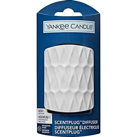 Yankee Candle Scent Plug Diffuser Base Unit Organic Pattern White