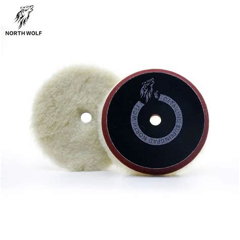 Beige Northwolf 3 Inch Short Nap 12mm Wool Pad Cutting Pad For Car