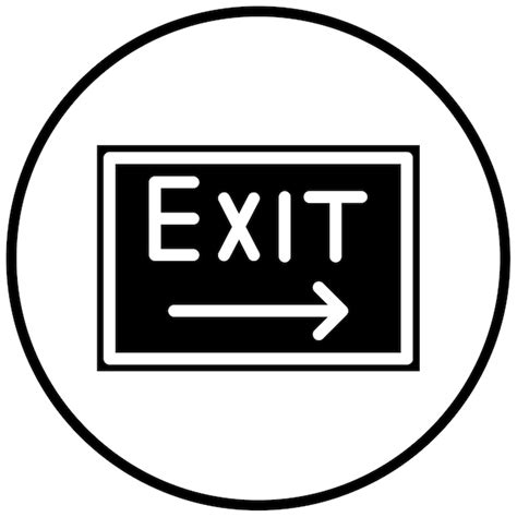Premium Vector Exit Vector Illustration