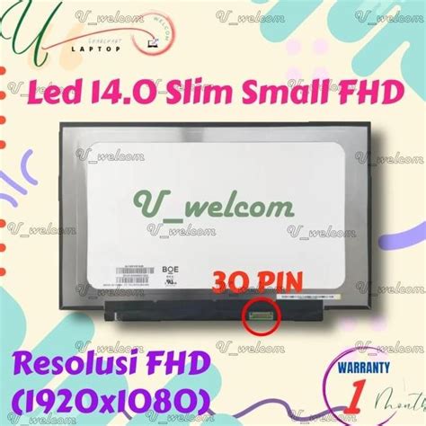 Jual New Led Lcd 140 Slim 30 Pin Small Fhd Nv140fhm N4k Nv140fhm N48