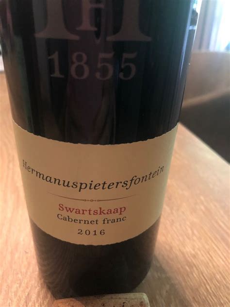 2018 Hermanuspietersfontein Cabernet Franc Swartskaap South Africa