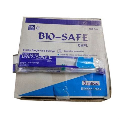 3ml Bio Safe Syringe At Rs 20piece Disposable Syringe In Chennai