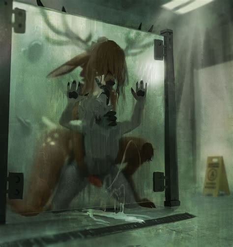 Rule 34 Anal Anal Sex Anthro Antlers Biped Black Nose Brown Body Brown Fur Brown Hair Canid