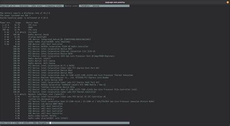 powertop where is the missing power consumption coming from unix