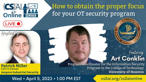 Finding The Proper Focus For Your Ot Security Program Cs2ai