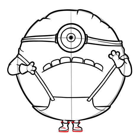 How To Draw Mega Minion Jerry From Despicable Me 4 Sketchok Easy