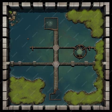 Premium Photo A Top Down Dnd Map Of