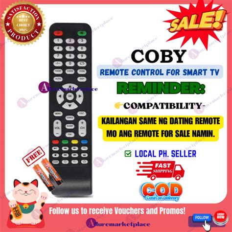 Original Coby Smart Tv Remote Or Coby Basic Led Tv Remote Control For
