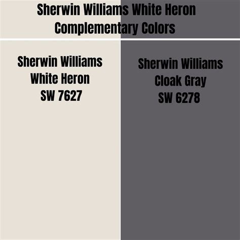 Sherwin Williams White Heron Palette Coordinating And Inspirations