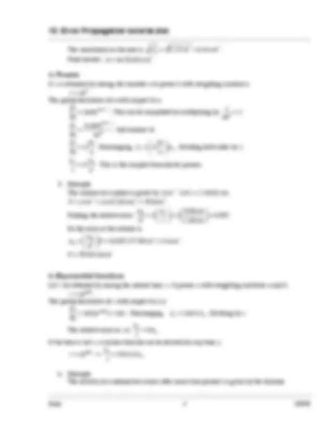 10 Error Propagation Tutorialdoc Summaries Calculus Docsity