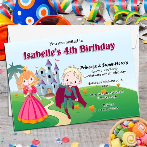 Prince And Princess Invitations
