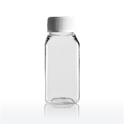 Medical Rectangular Bottle 50ml With White Screw Cap 100s Pacepack