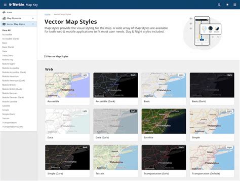 Introducing Trimble Maps Vector Maps Sdk Map Key Trimble Maps