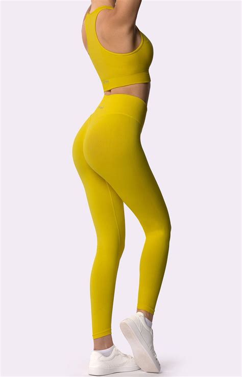 Legginsy Sportowe żółte Flex Innergy