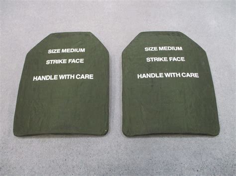 Usgi Esapi Ballistic Plates Medium Ceradyne Nsn 8470 01 520 7373