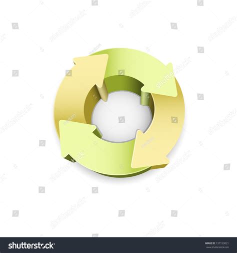 Blank Three Dimensional Blank Cycle Diagram Stock Vector Royalty Free