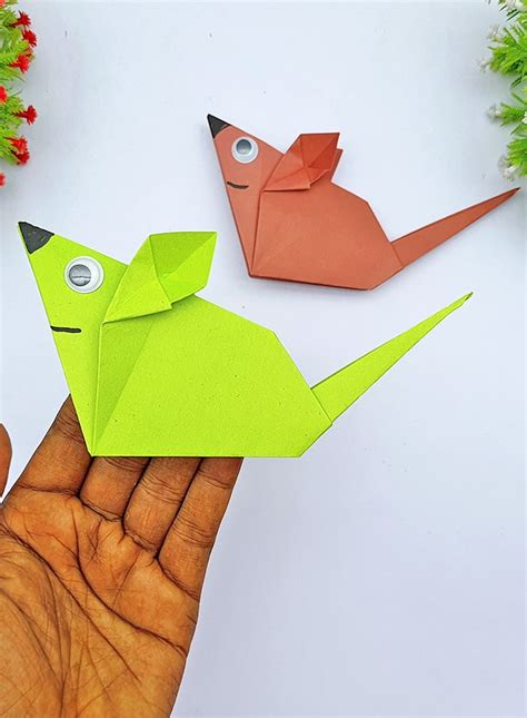 How To Make Origami Mouse Step By Step Origami Mouse Diy Paper Toys