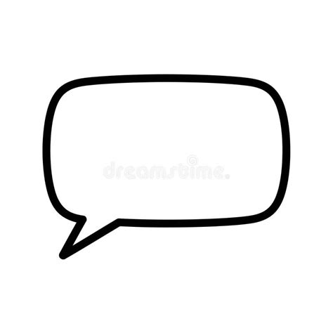 Vector Art Of Simple Speech Bubble Illustration Representing