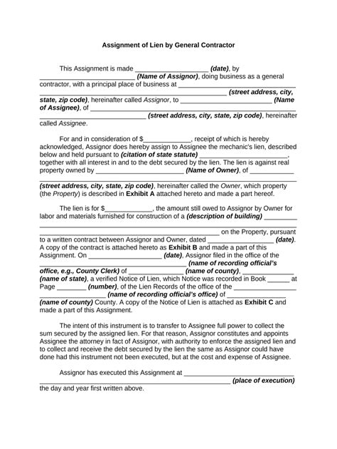 Assignment Lien Fill Out And Sign Online Dochub