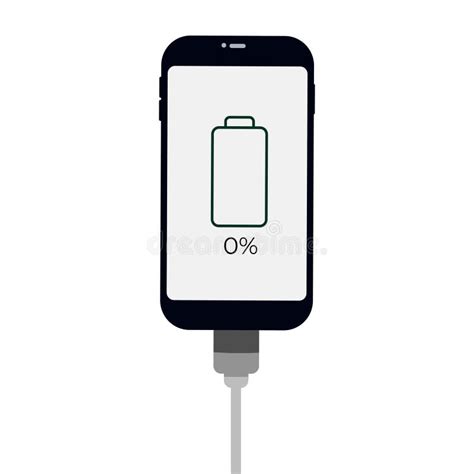 A Completely Discharged Smartphone Battery Smartphone With Battery