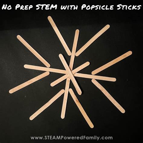 No Prep Stem With Popsicle Sticks