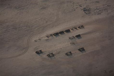 Premium Photo Aerial View Of Built Structures In Desert