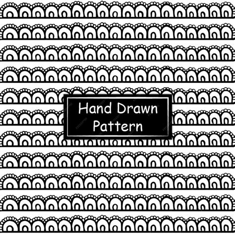 Free Vector Black And White Hand Drawn Pattern
