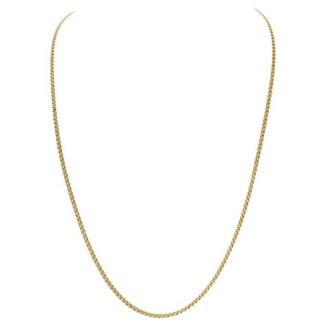 18k Yellow Gold Necklace Chain At 1stdibs