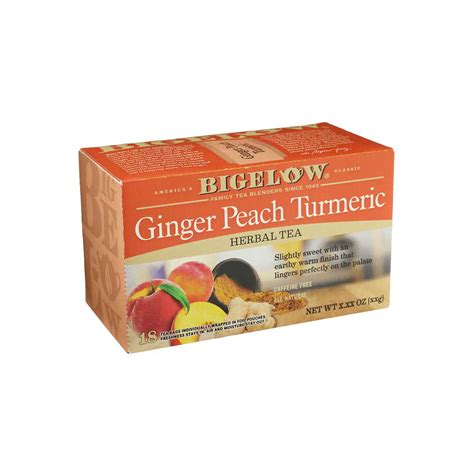 Te Ginger Peach Turmeric 618 Ct Bigelow Disol Express