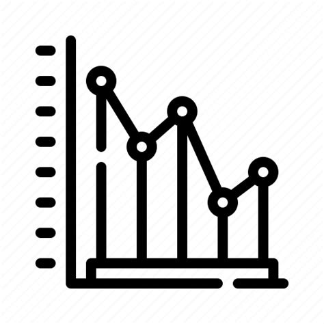 Decrease Stock Price Chart Business Profits Value Icon Download