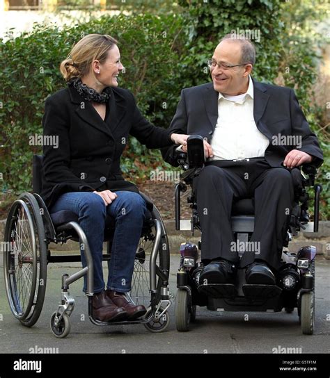Amit Goffer Right The Scientist Quadriplegic And Inventor Of The Rewalk Bionic Suit Meets