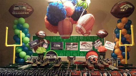 Football Seattle Seahawksdenver Broncos Birthday Party Ideas Photo 7 Of 10 Catch My Party