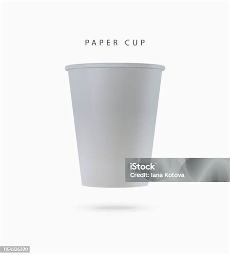 흰 종이 컵 현실적인 벡터 이랑 커피 차 레모네이드 주스 아이스크림 스프 0명에 대한 스톡 벡터 아트 및 기타 이미지 0명 3차원 형태 공란 Istock
