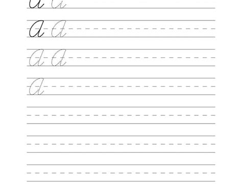 21 Cursive Handwriting Worksheets Consonant And Vowel Tracing Etsy