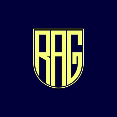 Premium Vector Rag Letter Logo Design