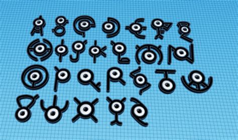 Archivo Stl Gratuito Unown Complete Alphabet 🦸 ・idea De Impresión 3d