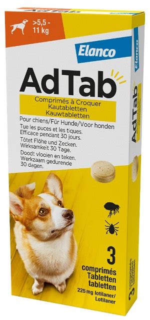Adtab Hond Kauwtablet 5 5 11kg 3 Tabl Lavor