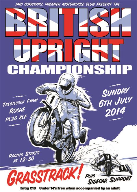 British Upright Championship 2014 Grasstrack Poster Programme Cover
