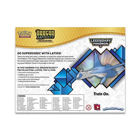 Pokémon Tcg Dragon Majesty Pin Collection Latios Pokémon Center
