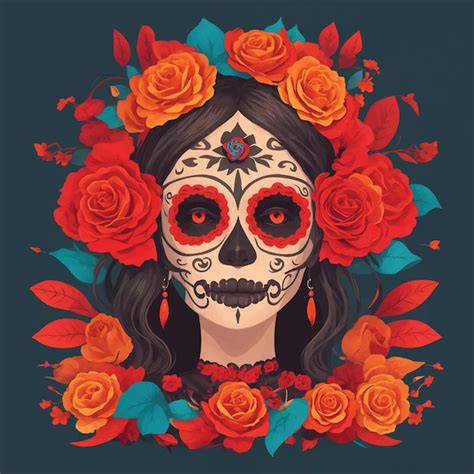 Premium Vector Day Of The Dead Vector Illustration