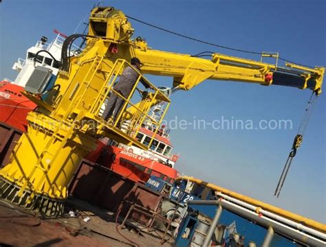 Cargo Ship Loading Hydraulic Marine Crane Loading Hydraulic Marine