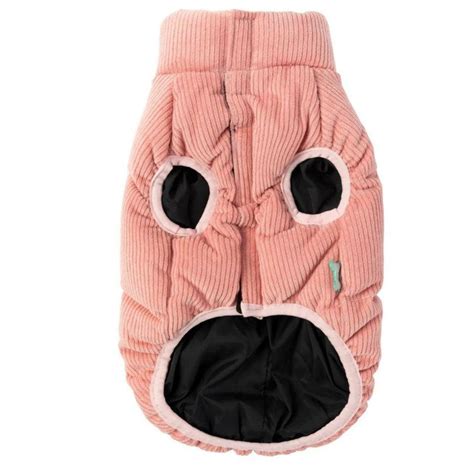 Fuzzyard Mosman Corduroy Puffer Jacket Pink Love My Hound